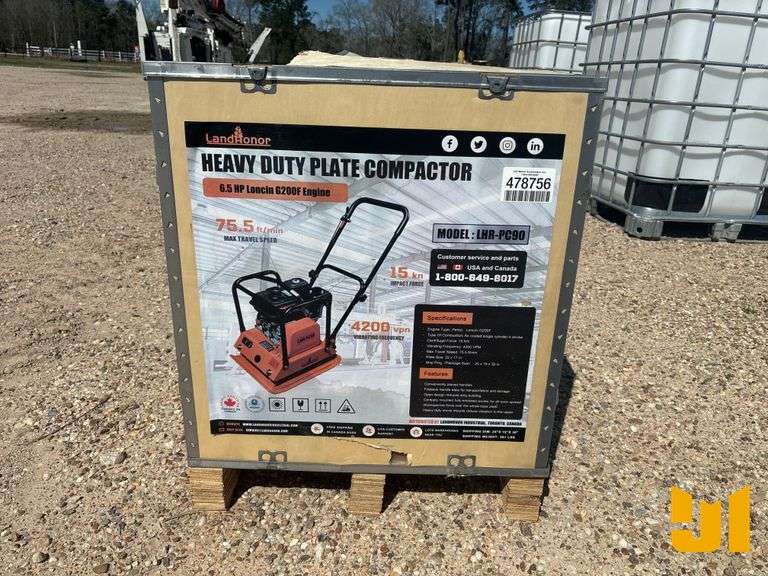 UNUSED LANDHONOR LHR-PC90H WALK BEHIND COMPACTOR - Jeff Martin ...