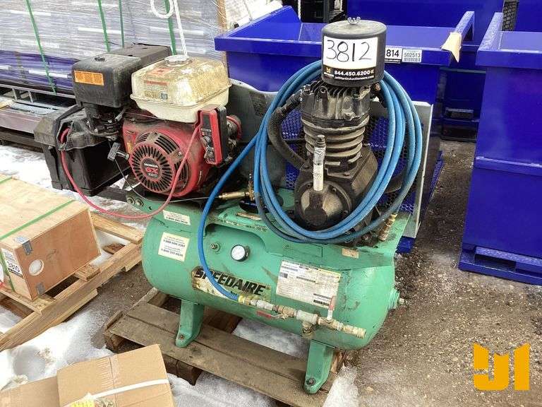 2008 SPEEDAIRE 4LW38 27.2 SKID MOUNTED AIR COMPRESSOR SN: D794874 ...