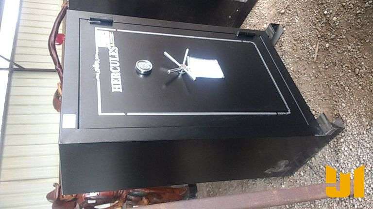 40 GUN, HERCULES GUN SAFE, ELECTRIC LOCK - Jeff Martin Auctioneers, Inc.