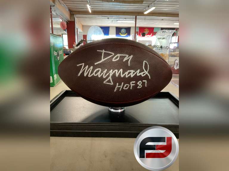 NFL FOOTBALL SIGNED BY DON MAYNARD PSA COA NUMBER 4A41031 - Freije ...