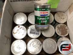 13 EXXON TURBO OIL CANS 2380 - Freije & Freije Auctioneers