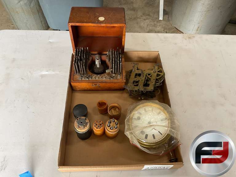 CLOCK REPAIR TOOLS AND PARTS - Freije & Freije Auctioneers