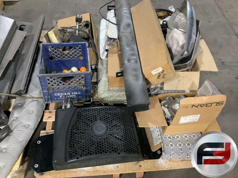 MIRROR COVERS, AC FAN AND CONDENSER, WIRING HARNESS, LIGHTS, POOL ...