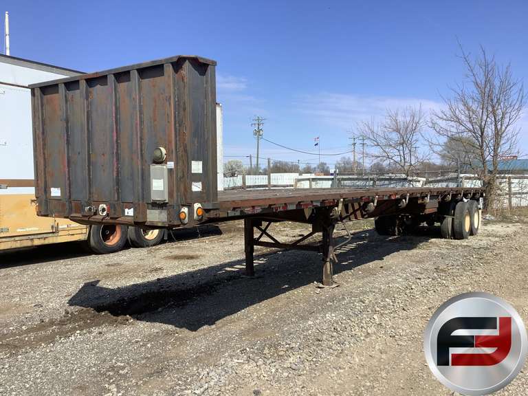 1991 TRAILMOBILE TRAILMOBILE TRAILER 45'X96" STEEL FLATBED VIN ...