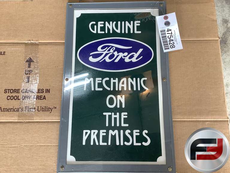 GENUINE FORD MECHANIC ON THE PREMISES SIGN 11”X19” IN A - Freije ...