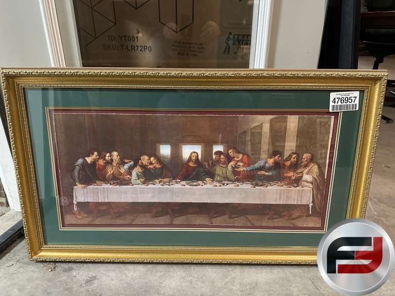 FRAMED PRINT “THE LAST SUPPER“ 40”X22” - Freije & Freije Auctioneers
