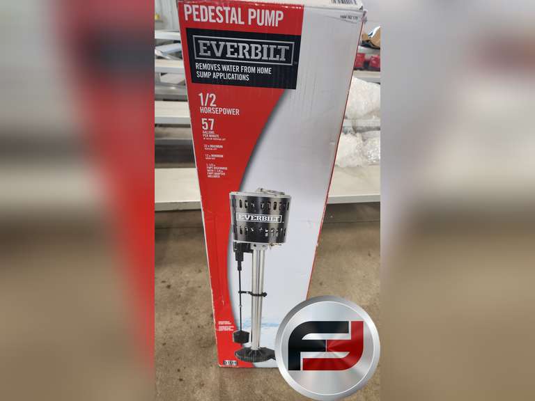 EVERBILT PEDESTAL PUMP - Freije & Freije Auctioneers