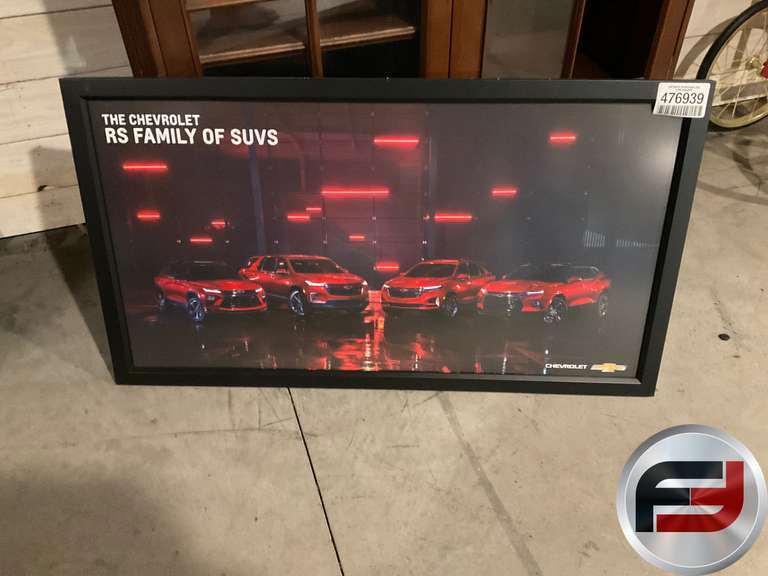 THE CHEVROLET RS FAMILY OF SUVS FRAMED POSTER, 40” X - Freije & Freije ...