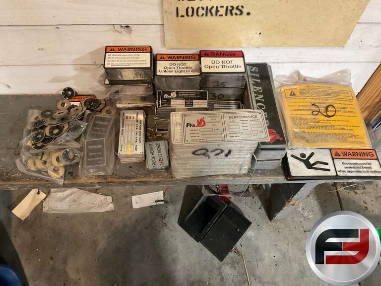 FIRE APPARATUS METAL WARNING TAGS - Freije & Freije Auctioneers