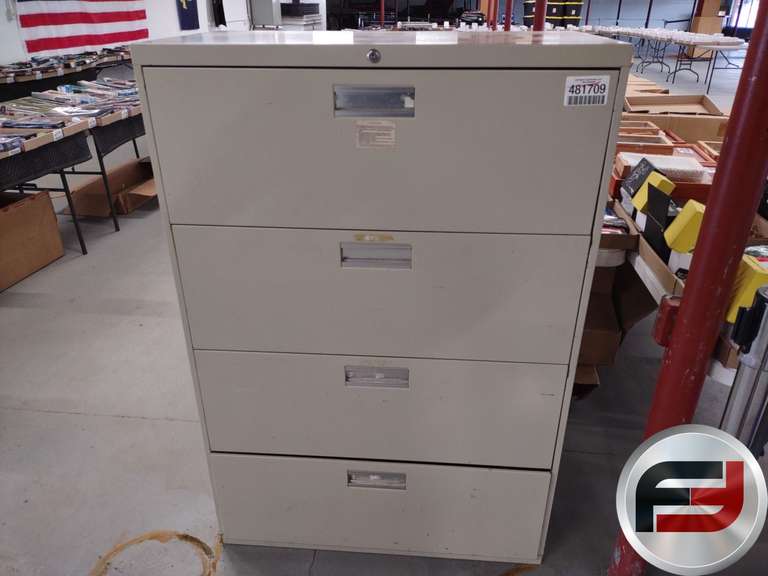 4 DRAWER HORIZONTAL FILING CABINET - Freije & Freije Auctioneers