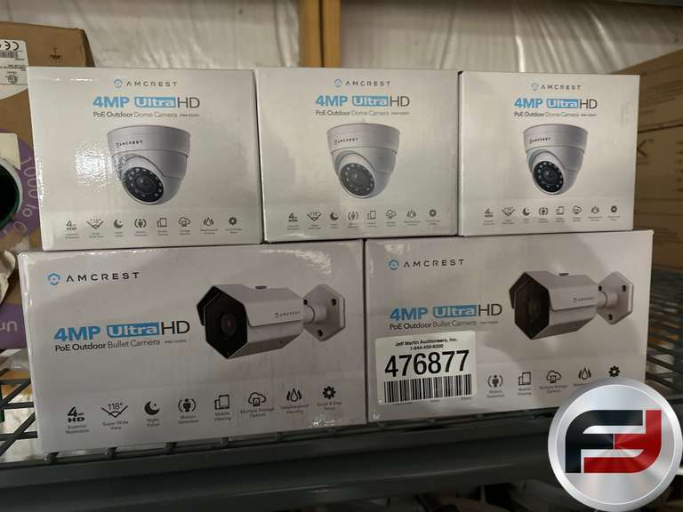 5 AMCREST 4MP ULTRA HD CAMERAS - Freije & Freije Auctioneers