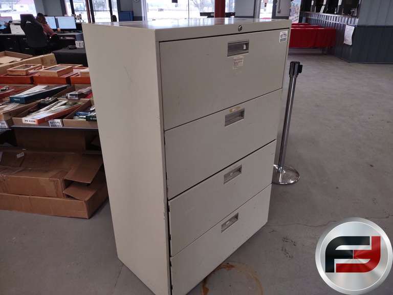 4 DRAWER HORIZONTAL FILING CABINET - Freije & Freije Auctioneers