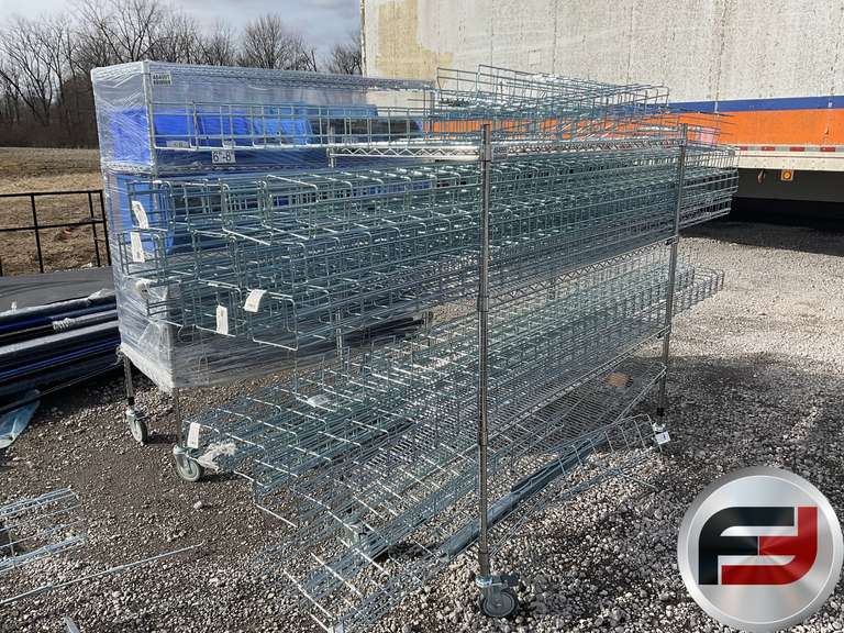 ROLLING WIRE RACK WITH CABLE TRAYS - Freije & Freije Auctioneers