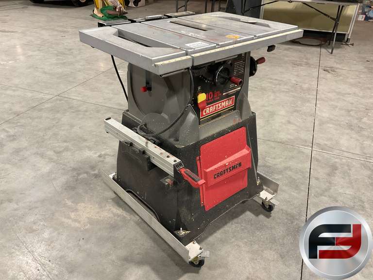 CONDITION UNKNOWN CRAFTSMAN 137.248850 TABLE SAW 10” TABLESAW - Freije ...
