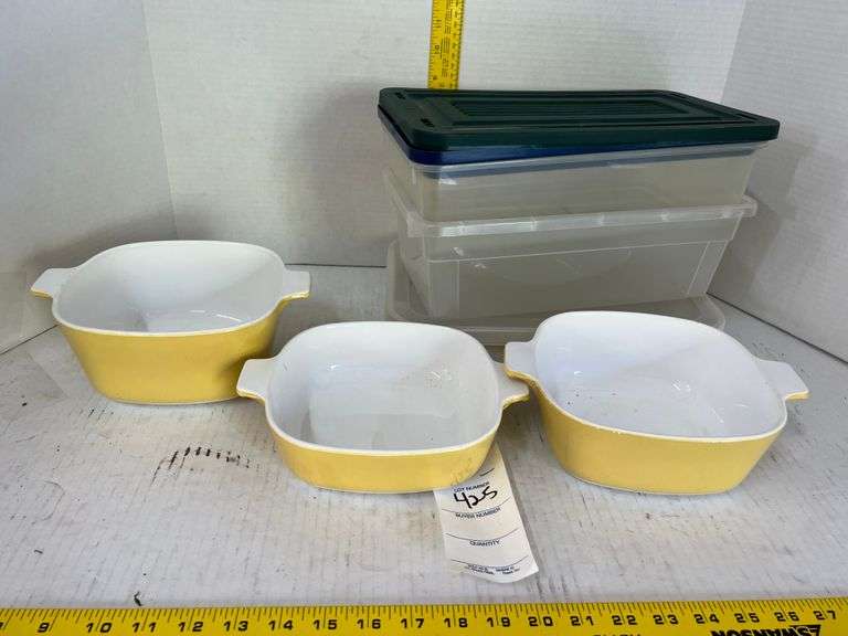 Corning Ware and containers - Kessler Auction & Realty Co., INC.