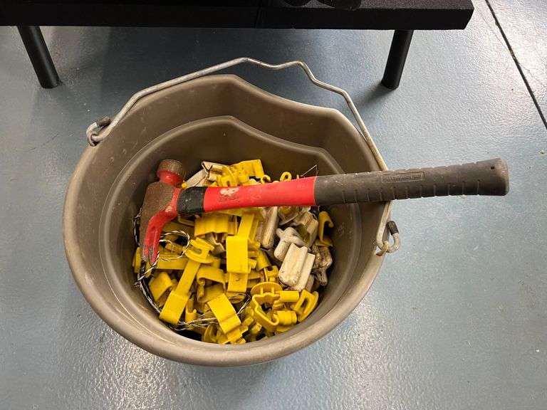 Insulators, hammer, bucket, strainers - Kessler Auction & Realty Co., INC.