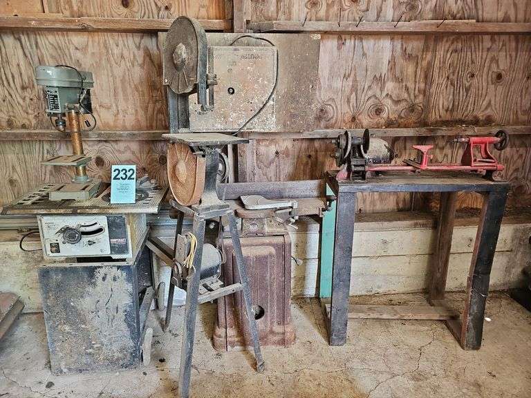 lot of 6 older, parts or salvage Shop Tools - Kramer Auction LLC