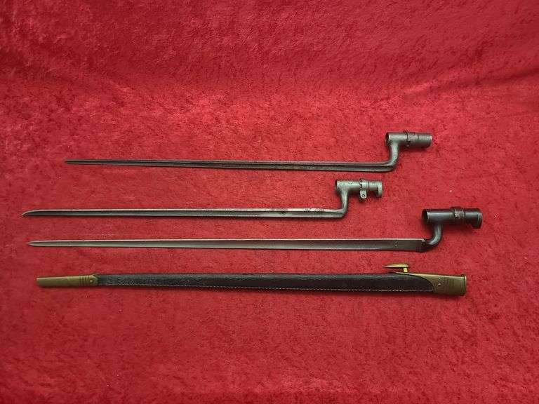 lot of 3 Military Socket Bayonets - Kramer Auction LLC