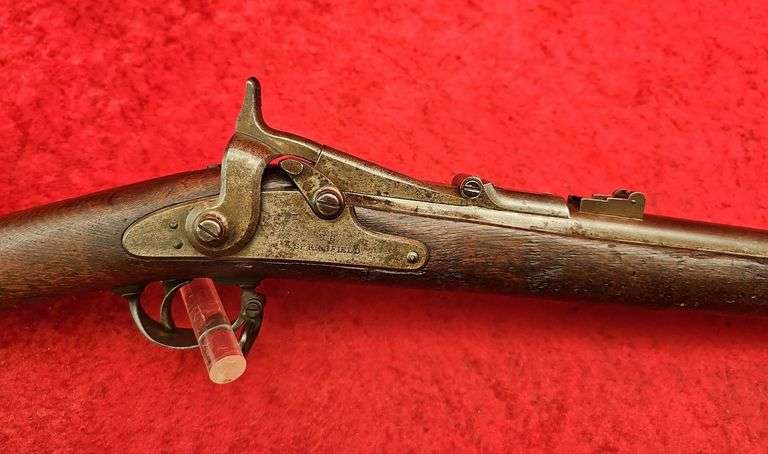 US Springfield 1866 Allin Conversion Trapdoor Rifle - Kramer Auction LLC