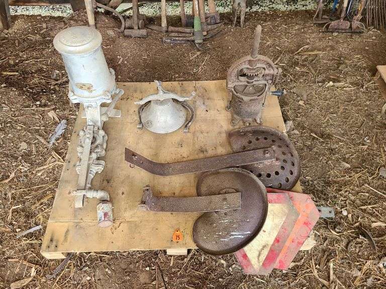Pallet of Antique Farm Items - Kramer Auction LLC