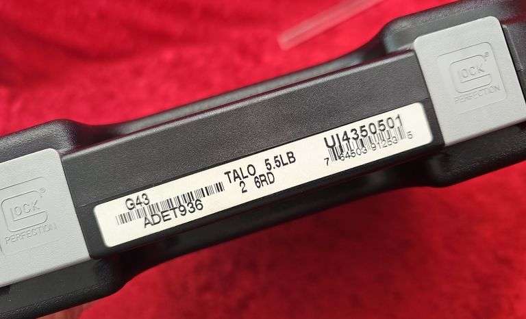 Glock Model 43 9mm TALO Edition Pistol - Kramer Auction LLC