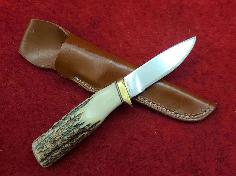 Gerber Model C 375 Stag Handle Knife - Kramer Auction LLC