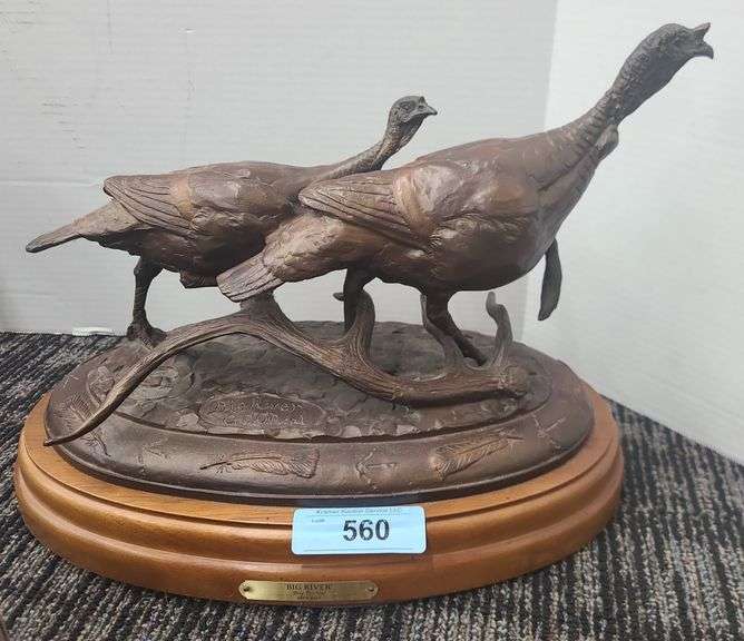 NWTF Big River Turkey Bronze Sculpture - Kramer Auction LLC