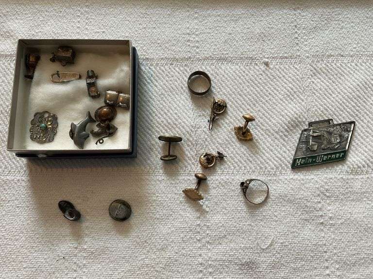 Watch fob and pins - Legacy Auction Company