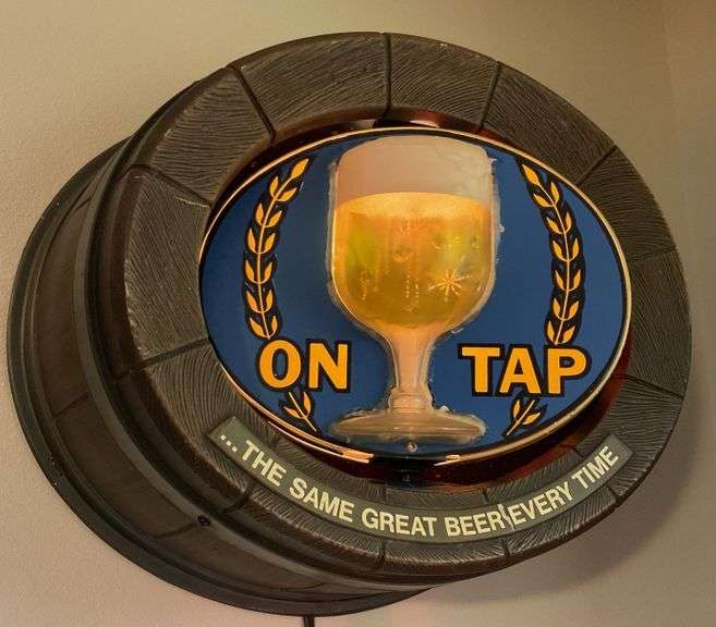 Schmidt beer rotating motion sign - Legacy Auction Company