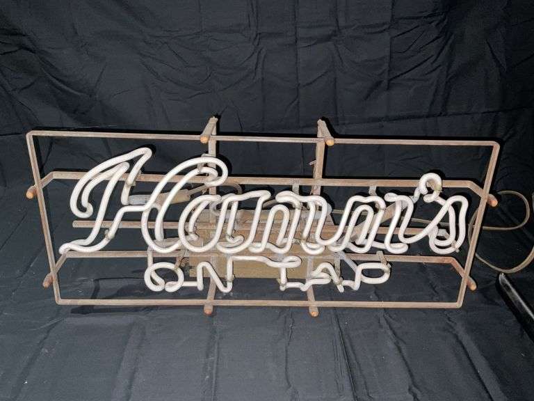 Hamm's on tap neon sign approximately 24“ x 10.5“ - Legacy Auction Company