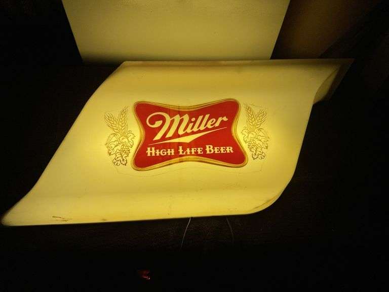 Miller High Life lighted sign 40 x 16 - Legacy Auction Company