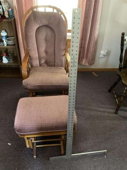 Glider and footstool - Legacy Auction Company