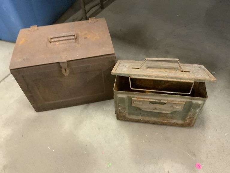 Metal boxes, rusty - Legacy Auction Company