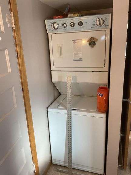 Whirlpool stackable washer and dryer - Legacy Auction Company