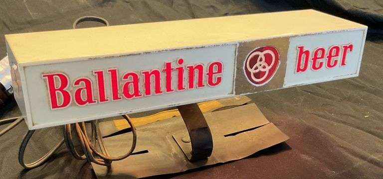 Ballantine beer cash register light - Legacy Auction Company