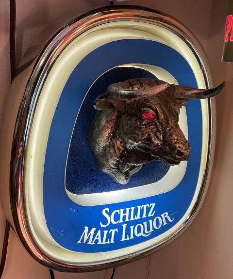 Schlitz malt liquor lighted sign - Legacy Auction Company