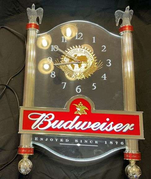 Budweiser lighted tradition of quality clock - Legacy Auction Company