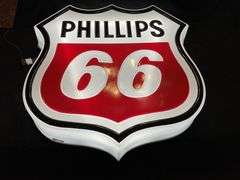 Phillips 66 lighted sign - Legacy Auction Company