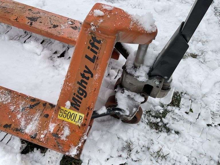 Mighty lift pallet jack - Legacy Auction Company