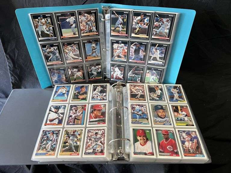2 binders of baseball cards 1990-91 Topps. - Legacy Auction Company