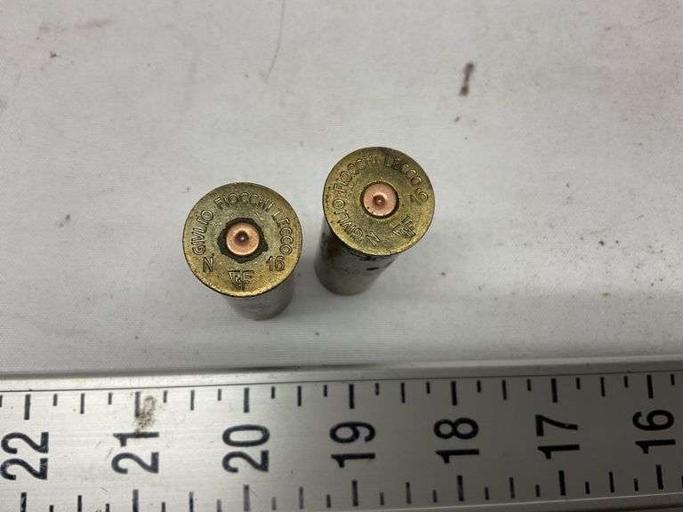 Two 16 gauge brass shells - Legacy Auction Company