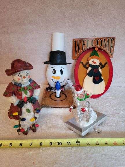 Christmas - Ice Cube Snowman - Legacy Auction Company