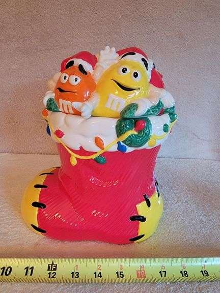 M & M Christmas Stocking Cookie Jar - Legacy Auction Company