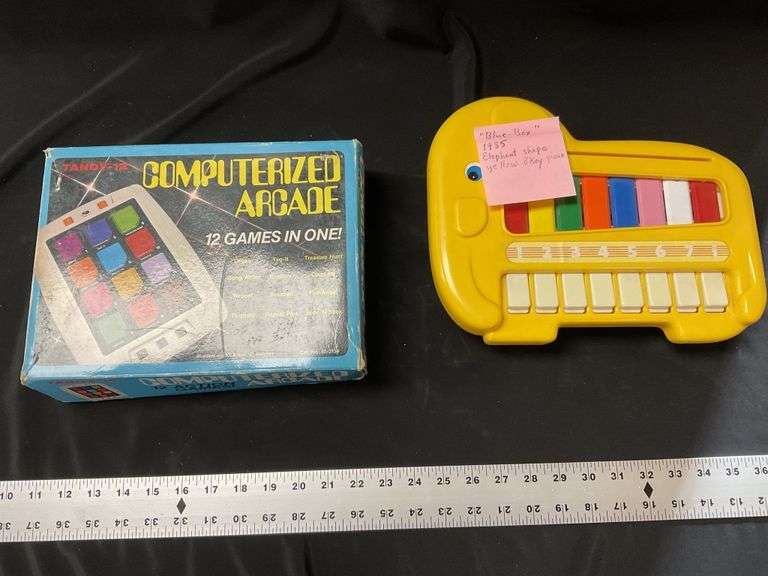 Tandy 12 computerized arcade and blue box - Legacy Auction Company