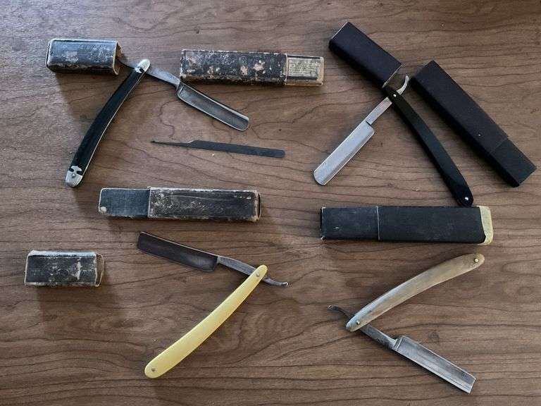Vintage straight edge razors - Legacy Auction Company