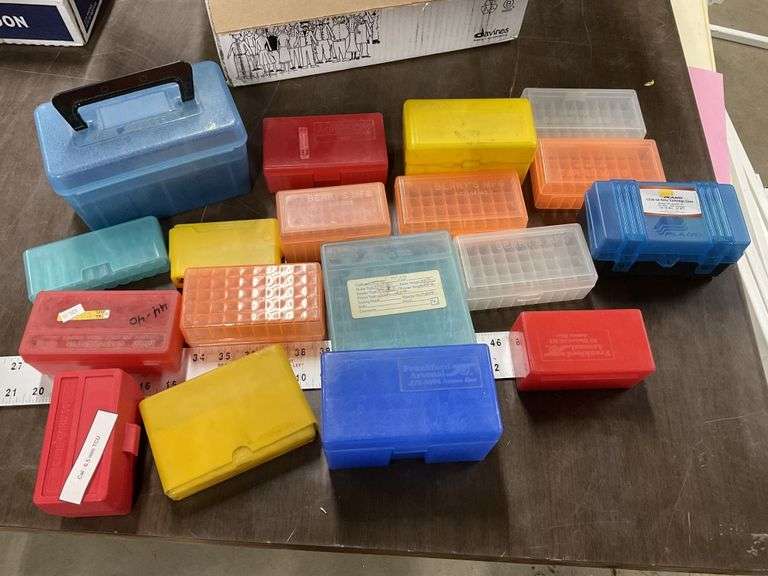 Plastic ammo boxes - Legacy Auction Company