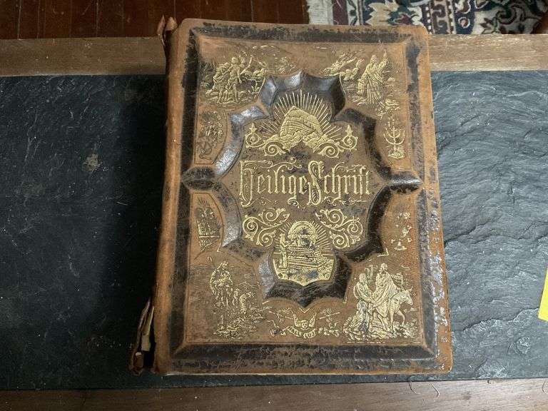 Antique German Bible, very old and brittle - Legacy Auction Company
