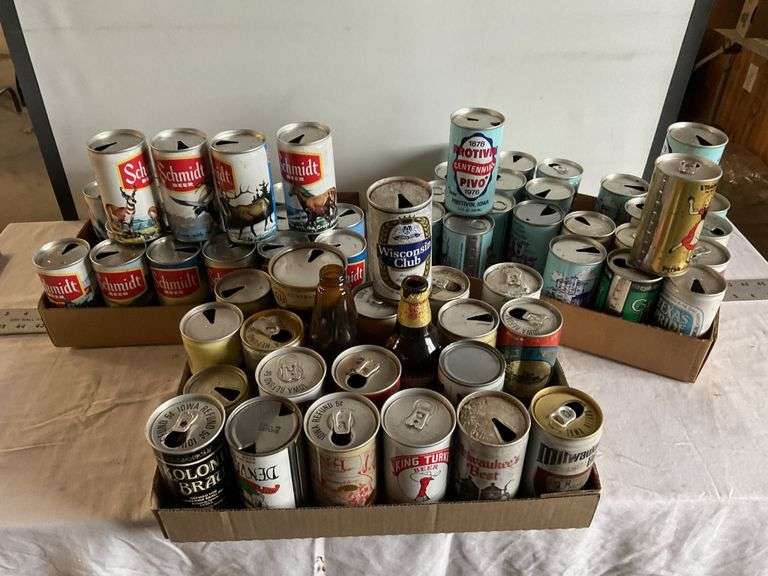 Assorted beer cans - Legacy Auction Company