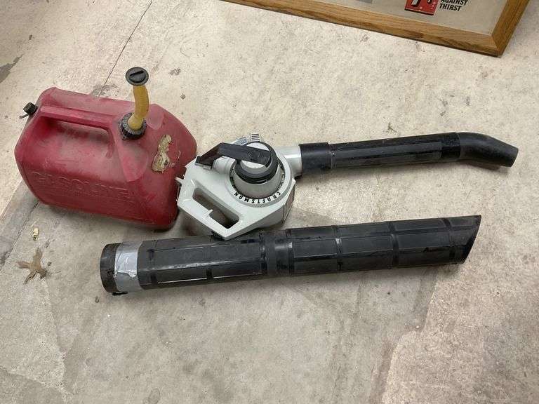 Craftsman leaf blower and gasoline jug - Legacy Auction Company