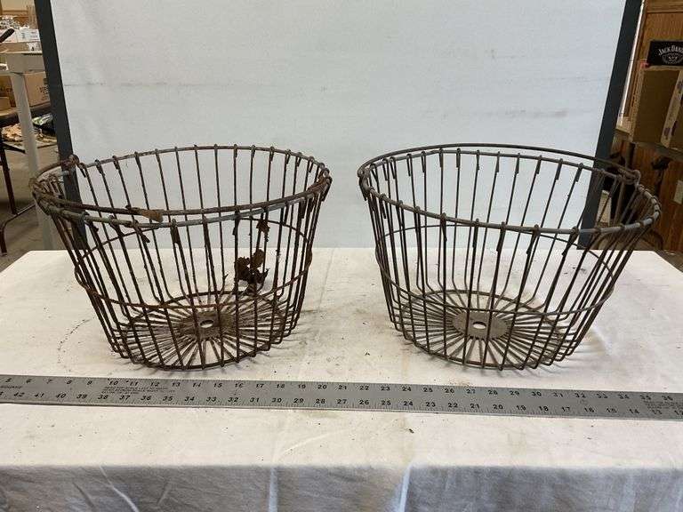 Two metal baskets - Legacy Auction Company
